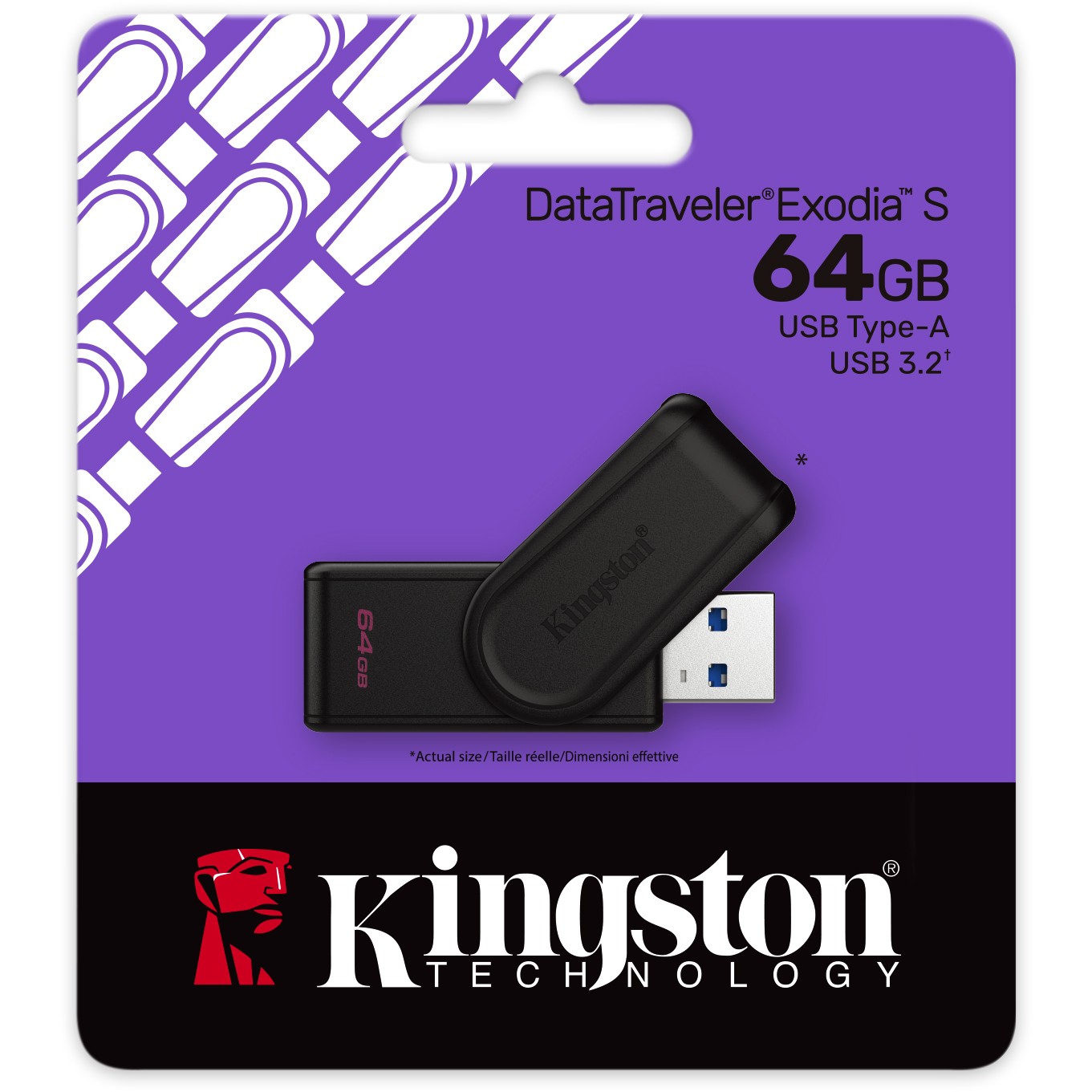 USB-Stick 64GB Kingston DataTraveler Exodia S USB 3.2 retail DTXS/64GB ...